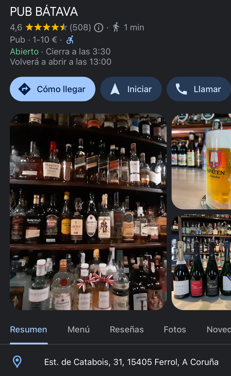 Tomar algo y disfrutar de la noche de Ferrol - Amigos La Coruña